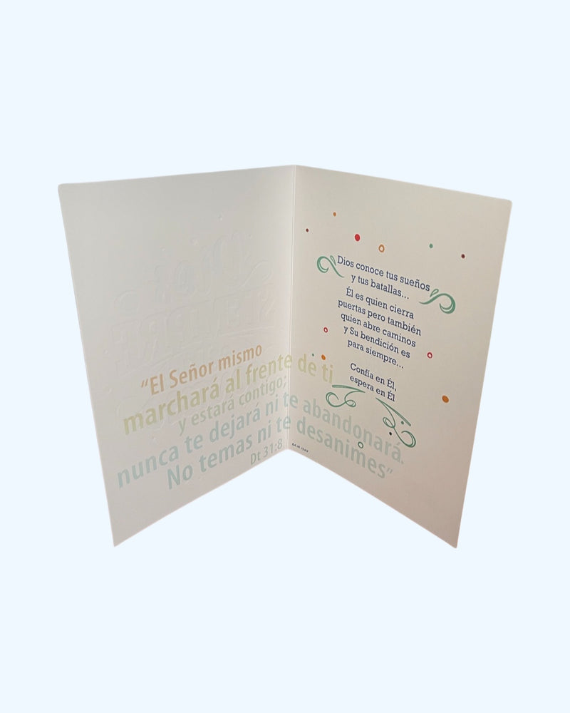 Tarjeta-Dios siempre está contigo-Deuteronomio 31: 8 ( BA-M 1549 ...